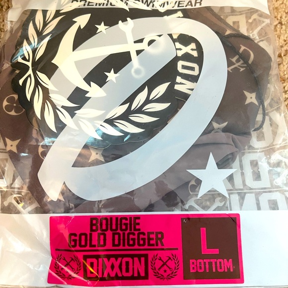 DIXXON | Swim | Dixxon Bougie Gold Digger Womens Swim Bottoms Size L ...